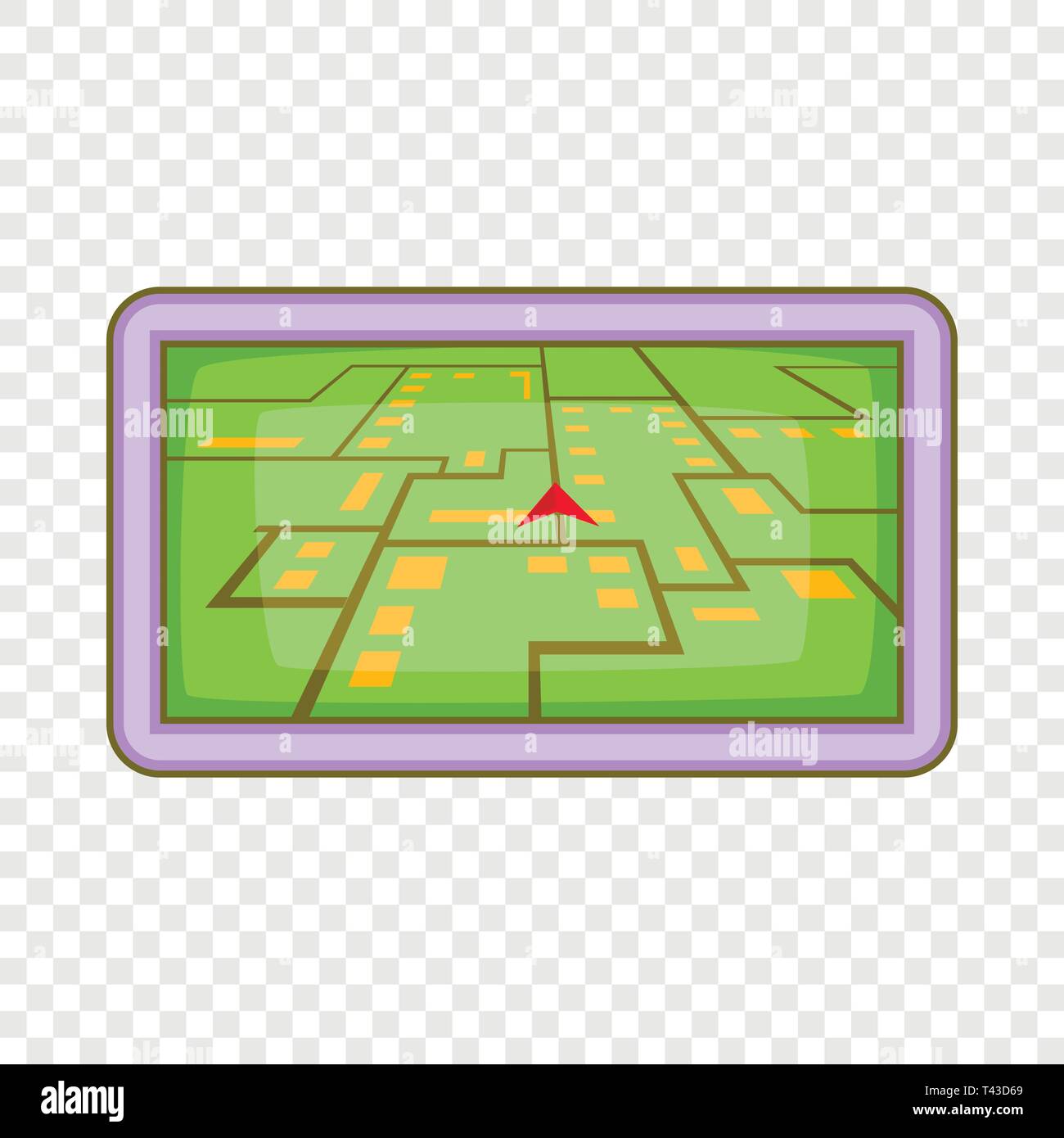 GPS navigation icon, cartoon style Stock Vector Image & Art - Alamy