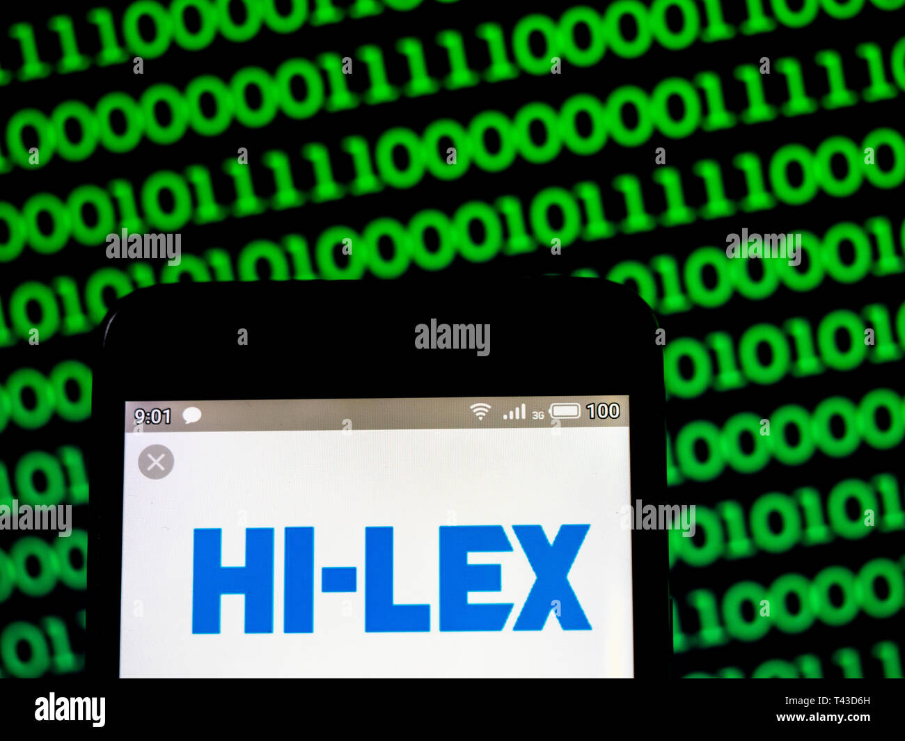 In this photo illustration a HI-LEX CORPORATION logo seen displayed on ...