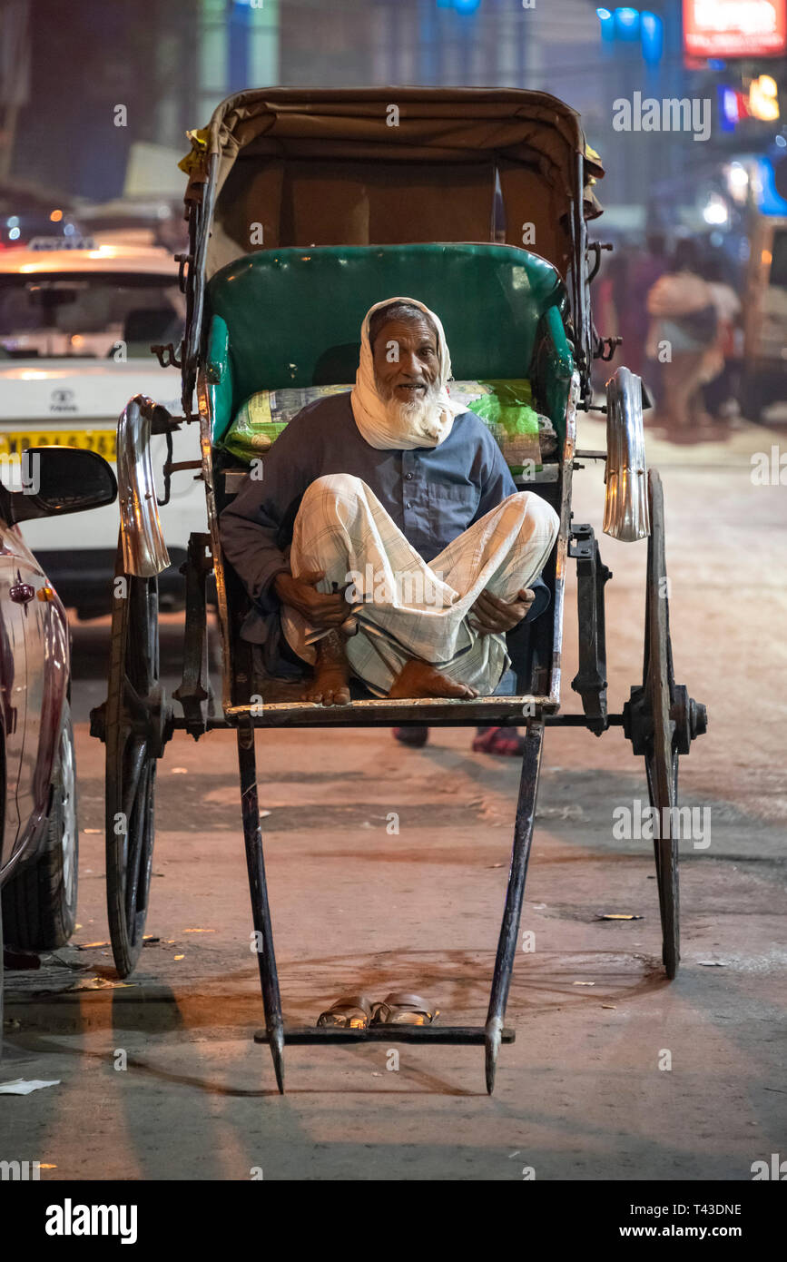Human pulled rickshaw hi-res stock photography and images - Alamy