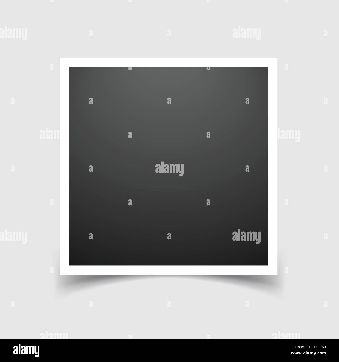 Photo frame sign icon in flat style. Snapshot picture vector ...