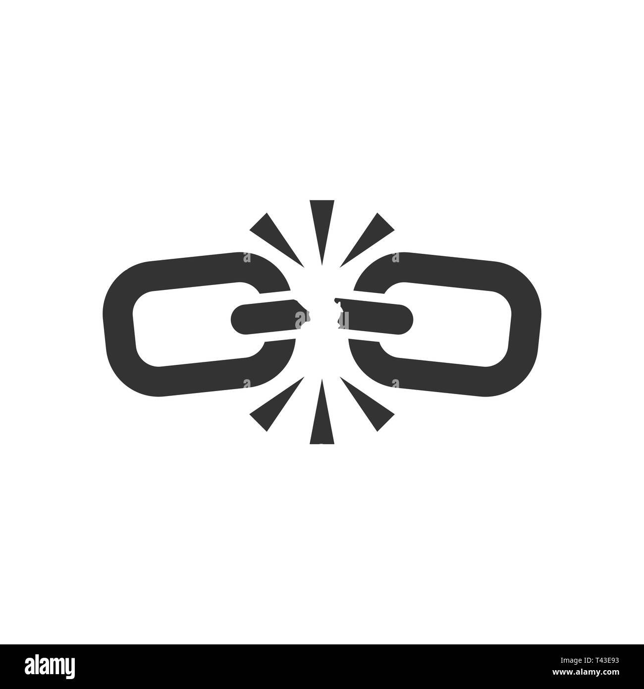 Broken Chain Circle Vector