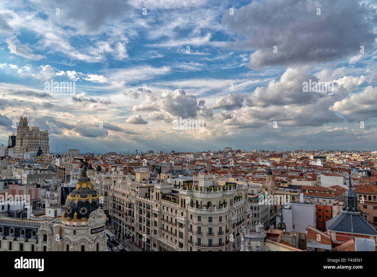 Madrid day roof panorama view hi-res stock photography and images - Alamy