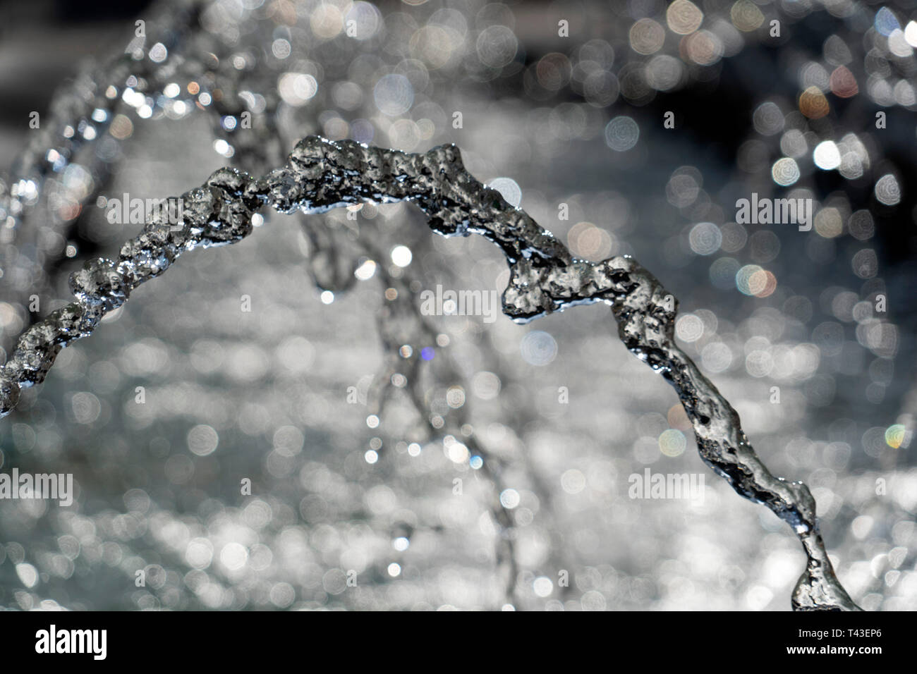 fountain water splash detail close up Stock Photo - Alamy