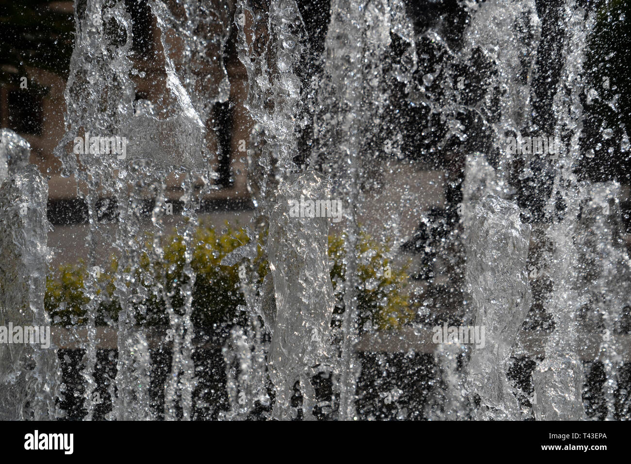 fountain water splash detail close up Stock Photo - Alamy