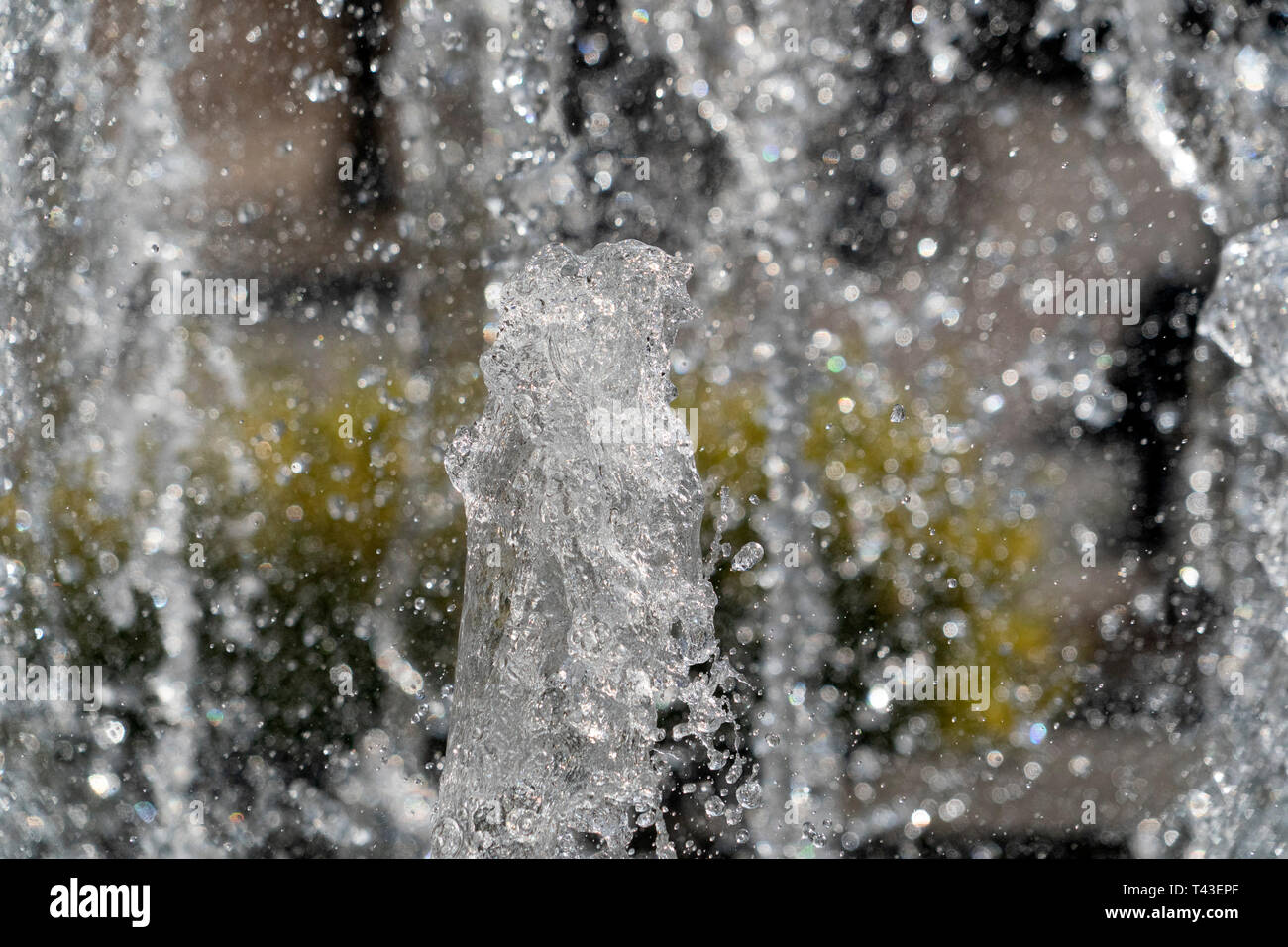 fountain water splash detail close up Stock Photo - Alamy
