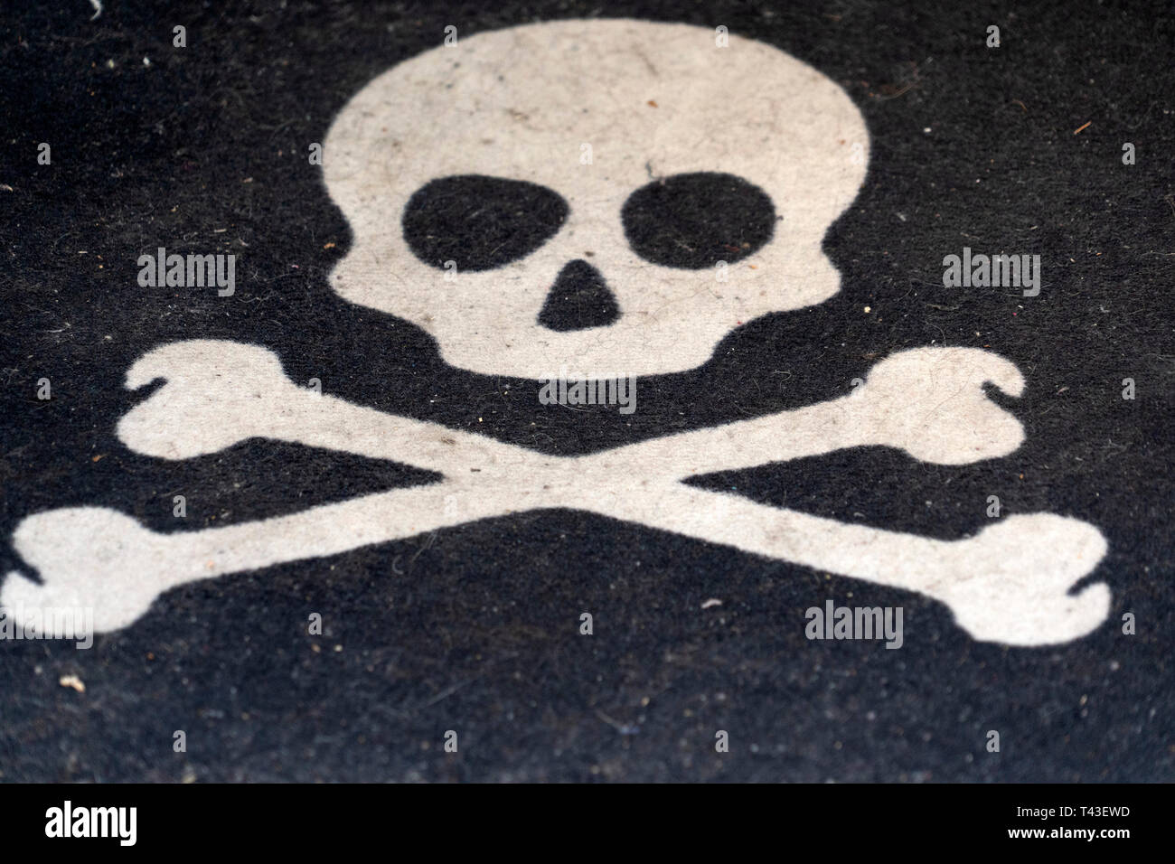 Jolly roger pirate symbol isolated Stock Photo - Alamy