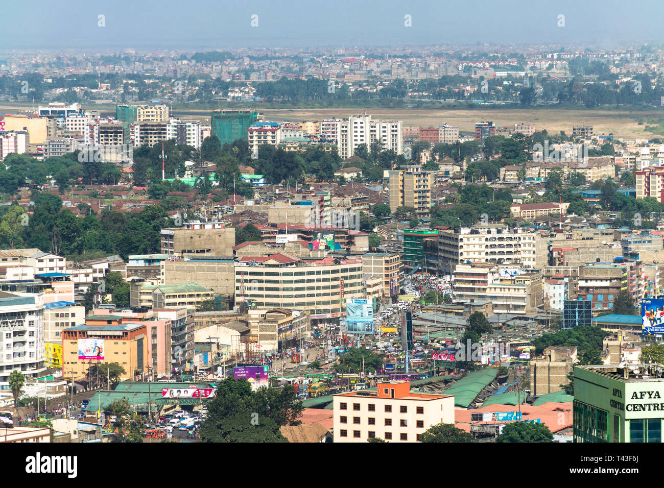 Aerial view nairobi city centre hi-res stock photography and images - Alamy