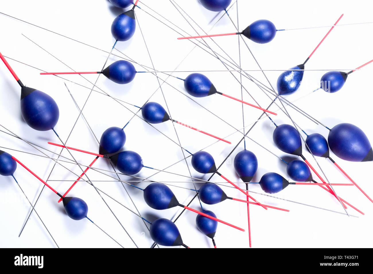 Fishing texture and background. Fishing floats on a white background ...