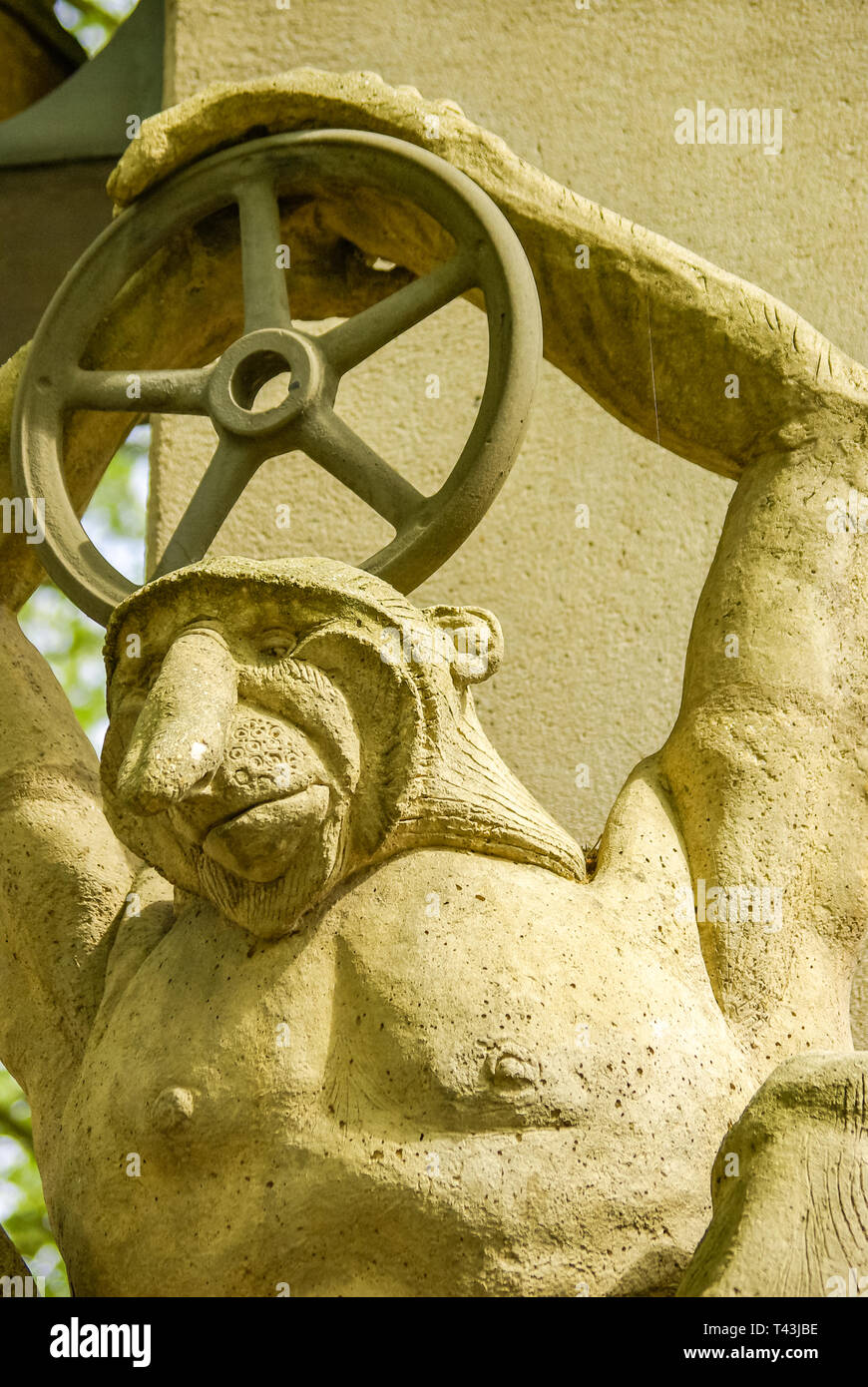 Konstanz at Lake Constance, Germany: Facial detail of the Konstanz ...