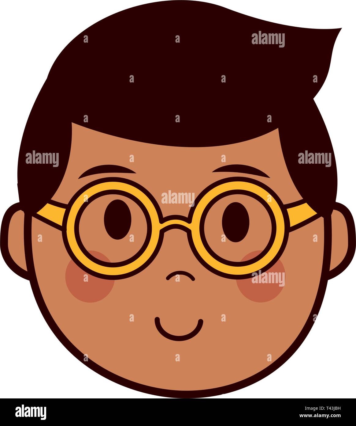 young boy face Stock Vector Image & Art - Alamy