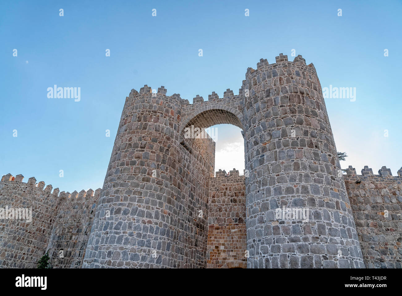 avila town spain old medieval walls Stock Photo - Alamy