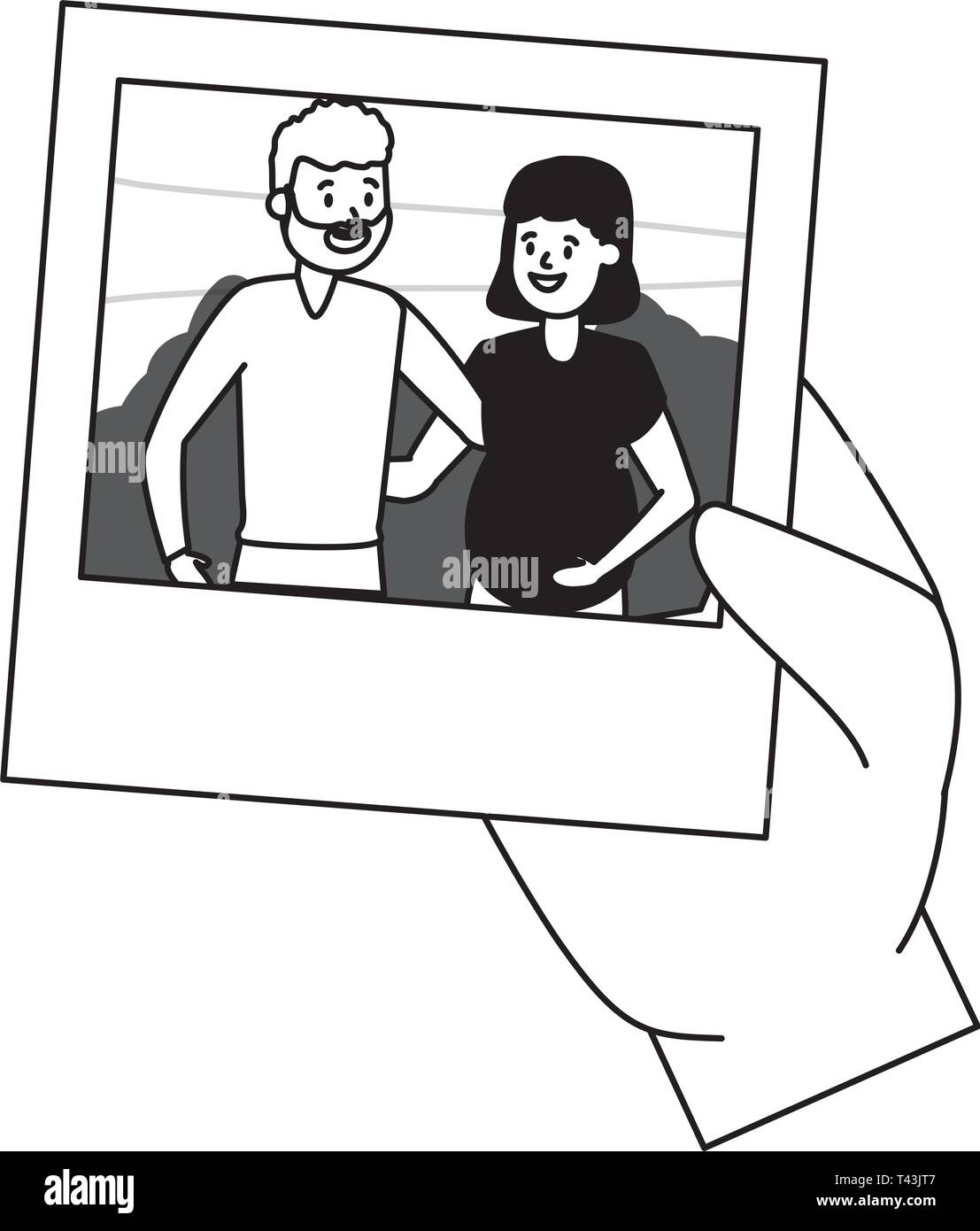 hand with photo Stock Vector Image & Art - Alamy