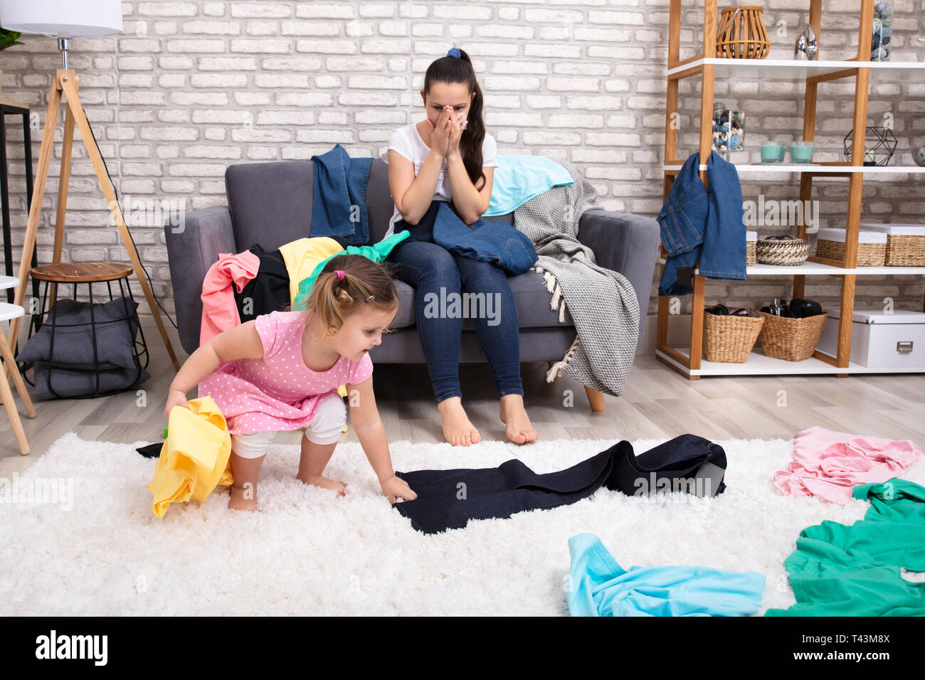 Messy clothes and home hi-res stock photography and images - Alamy