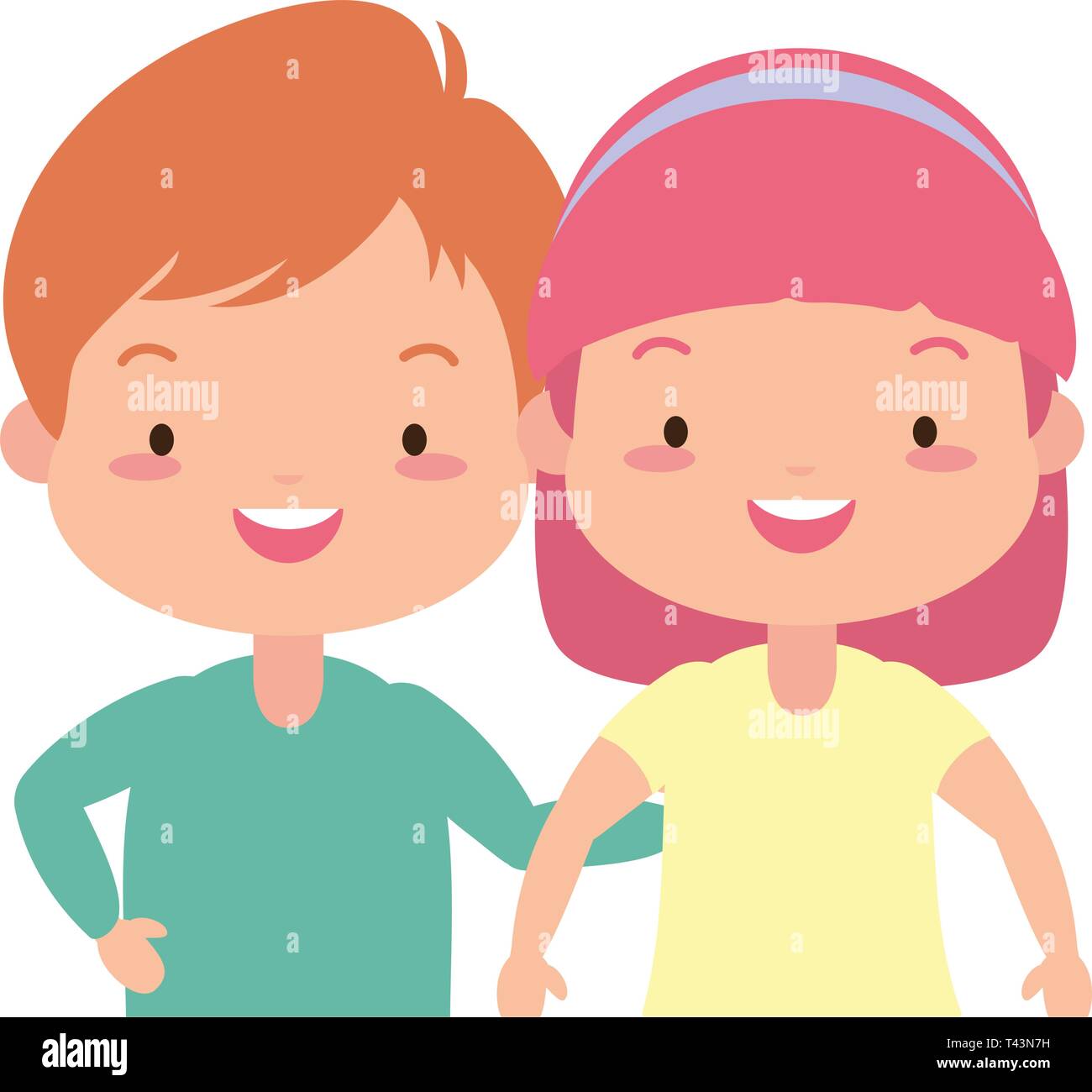 happy kids character Stock Vector Image & Art - Alamy