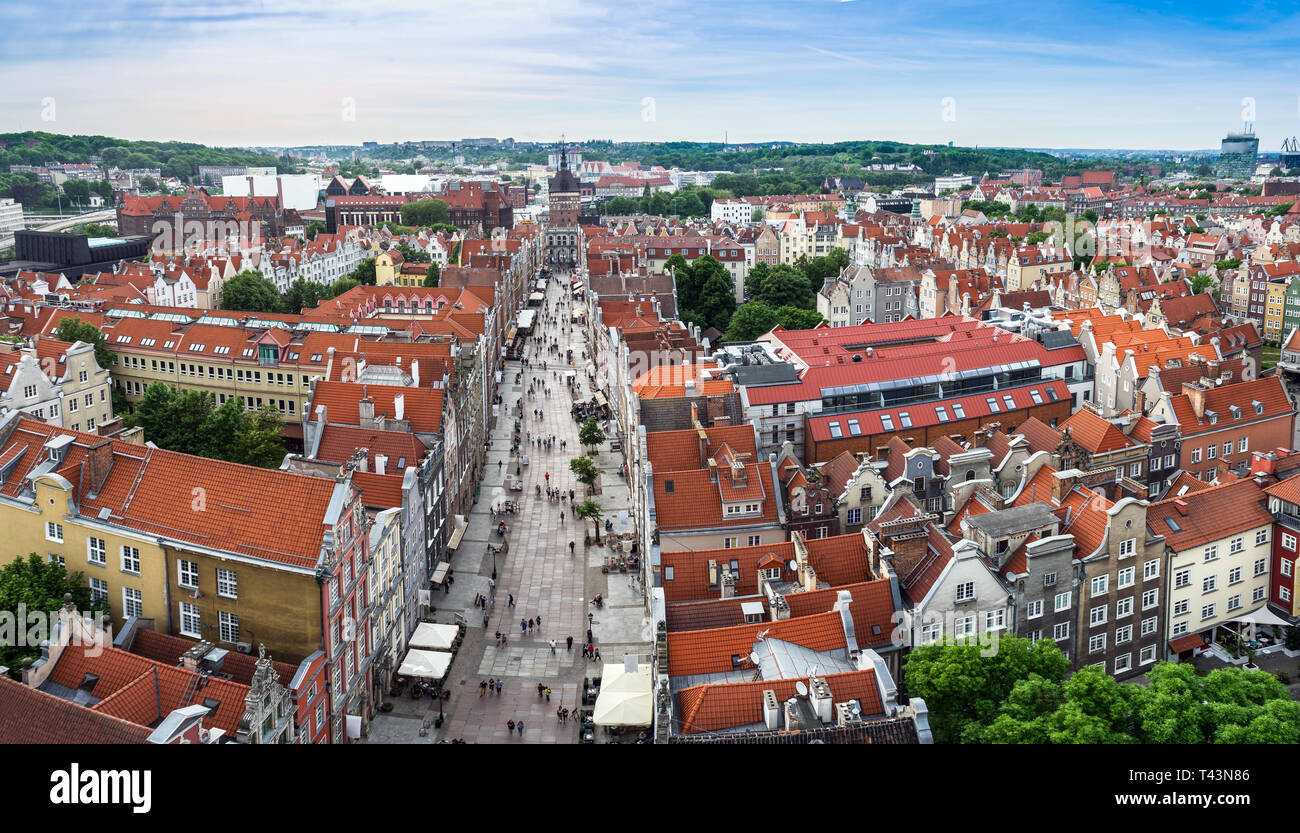 Aerial view gdańsk city hi-res stock photography and images - Alamy
