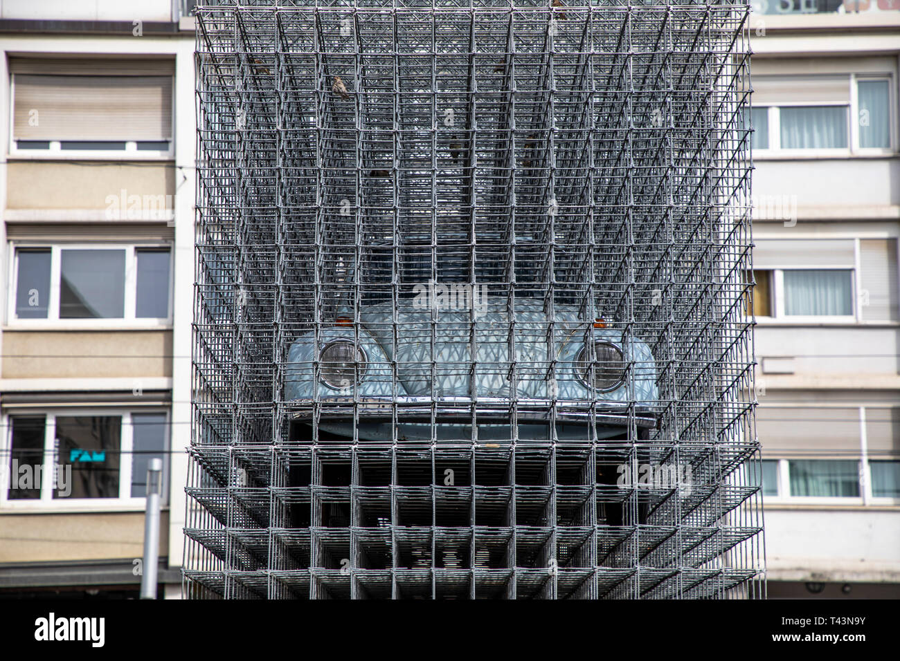 Karlsruhe, artwork by Georg Seibert, The Beetle a German wonder, VW ...