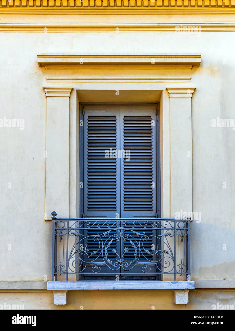 Traditional window in Greece, Europe Stock Photo - Alamy