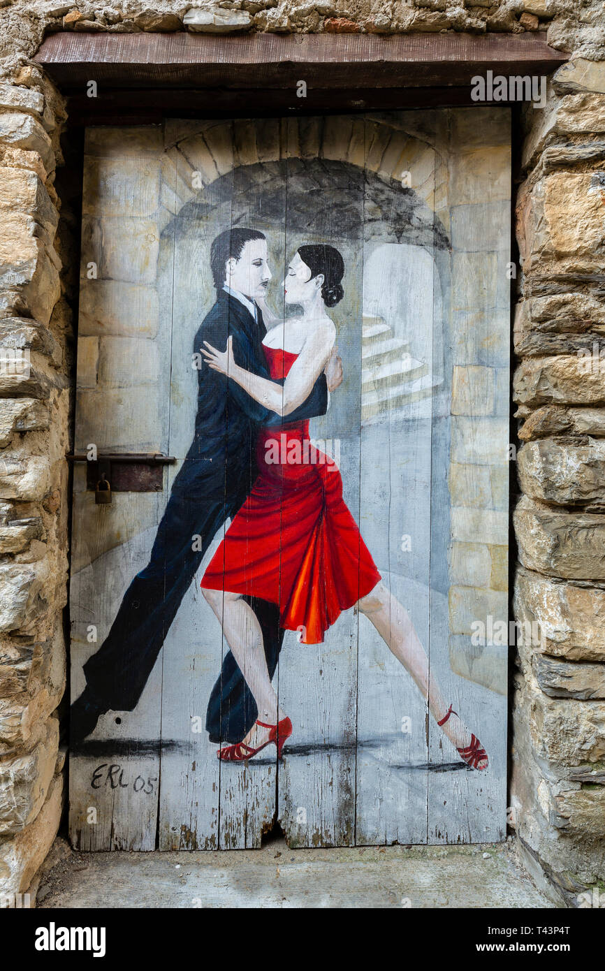 Painted doors of valloria hi-res stock photography and images - Alamy