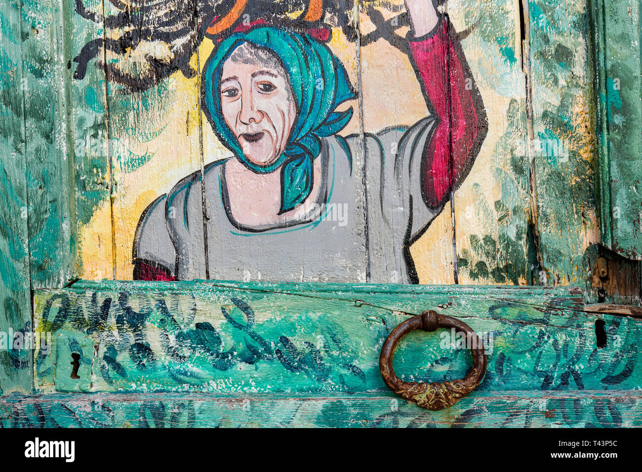 Painted doors of valloria hi-res stock photography and images - Alamy