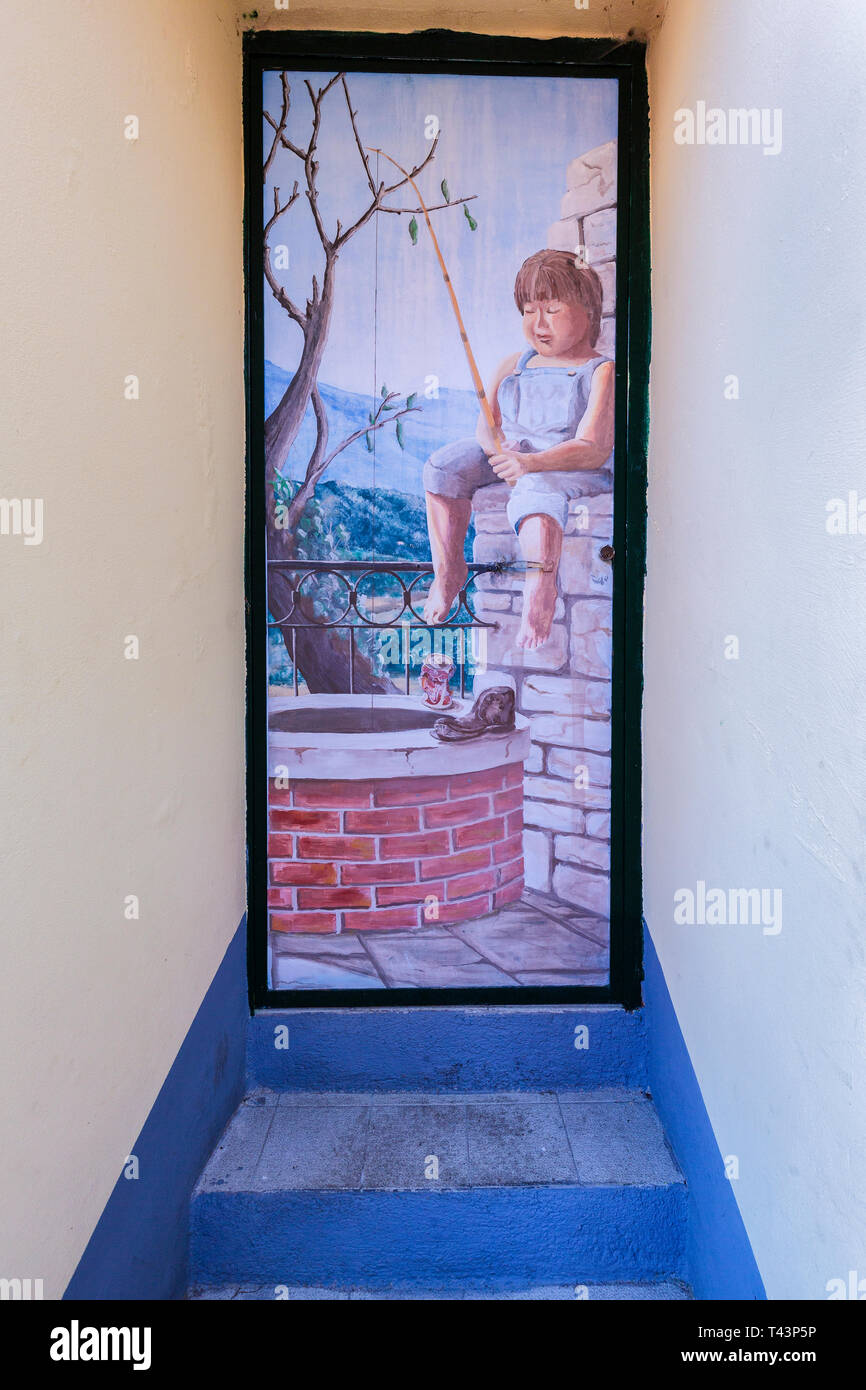 Painted doors of valloria hi-res stock photography and images - Alamy