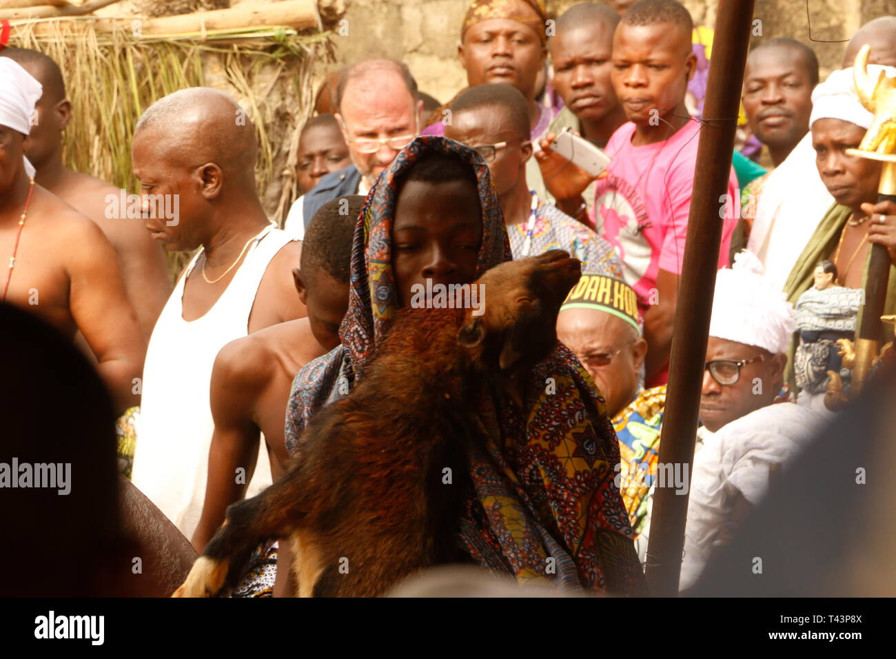 Voodoo festival at the beach in Ouidah on 10 January, Benin, voodoo ...