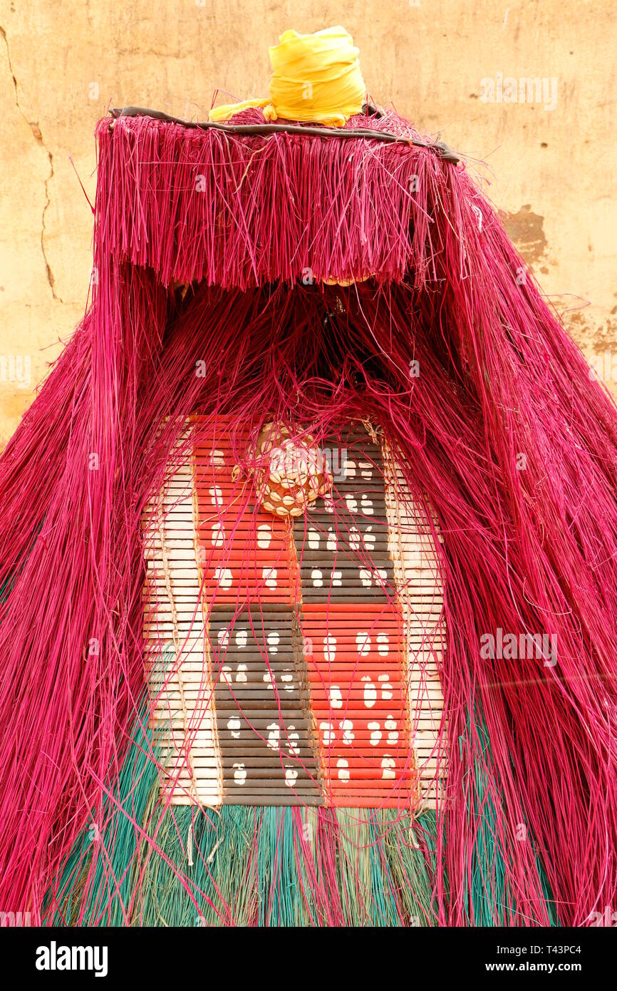 Voodoo festival at the beach in Ouidah on 10 January, Benin, Zangbeto ...