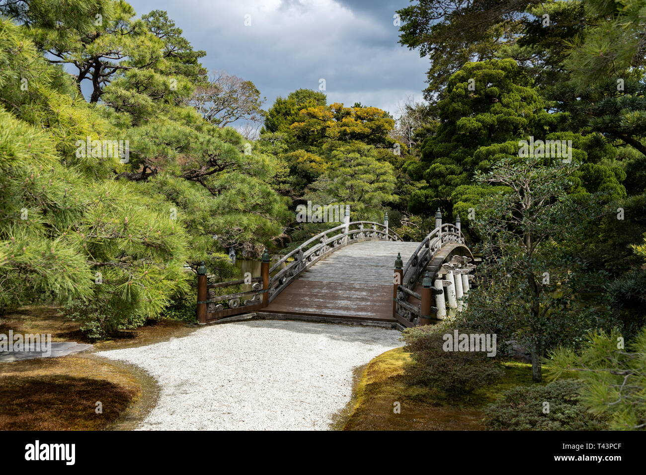 Bridge at Kyoto Imperial Palace in Kyoto, Japan on March 31, 2019 Stock ...