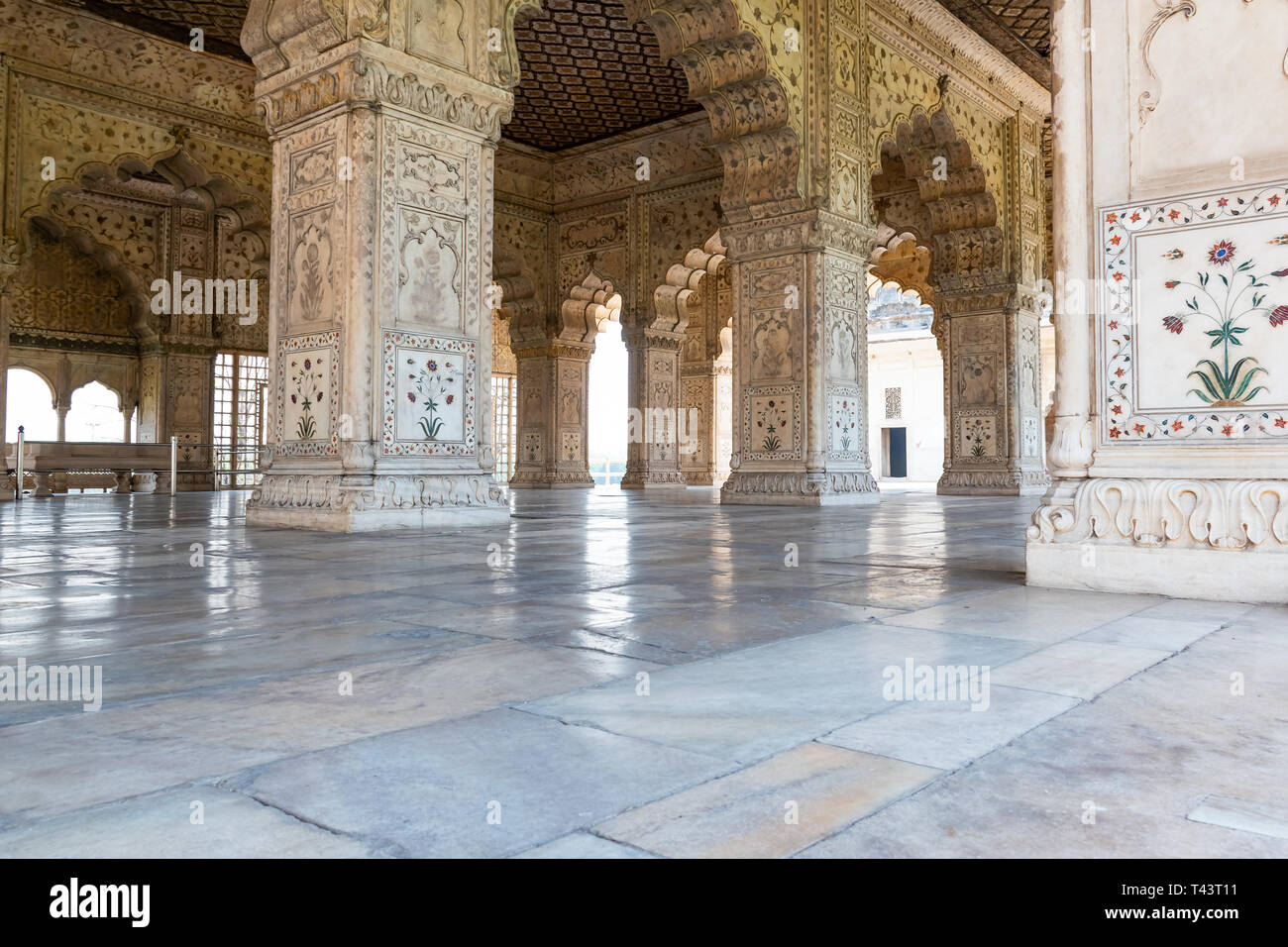 New Delhi, India, Mar 30 2019 - Tourists stroll around the Divan-i-Khas ...