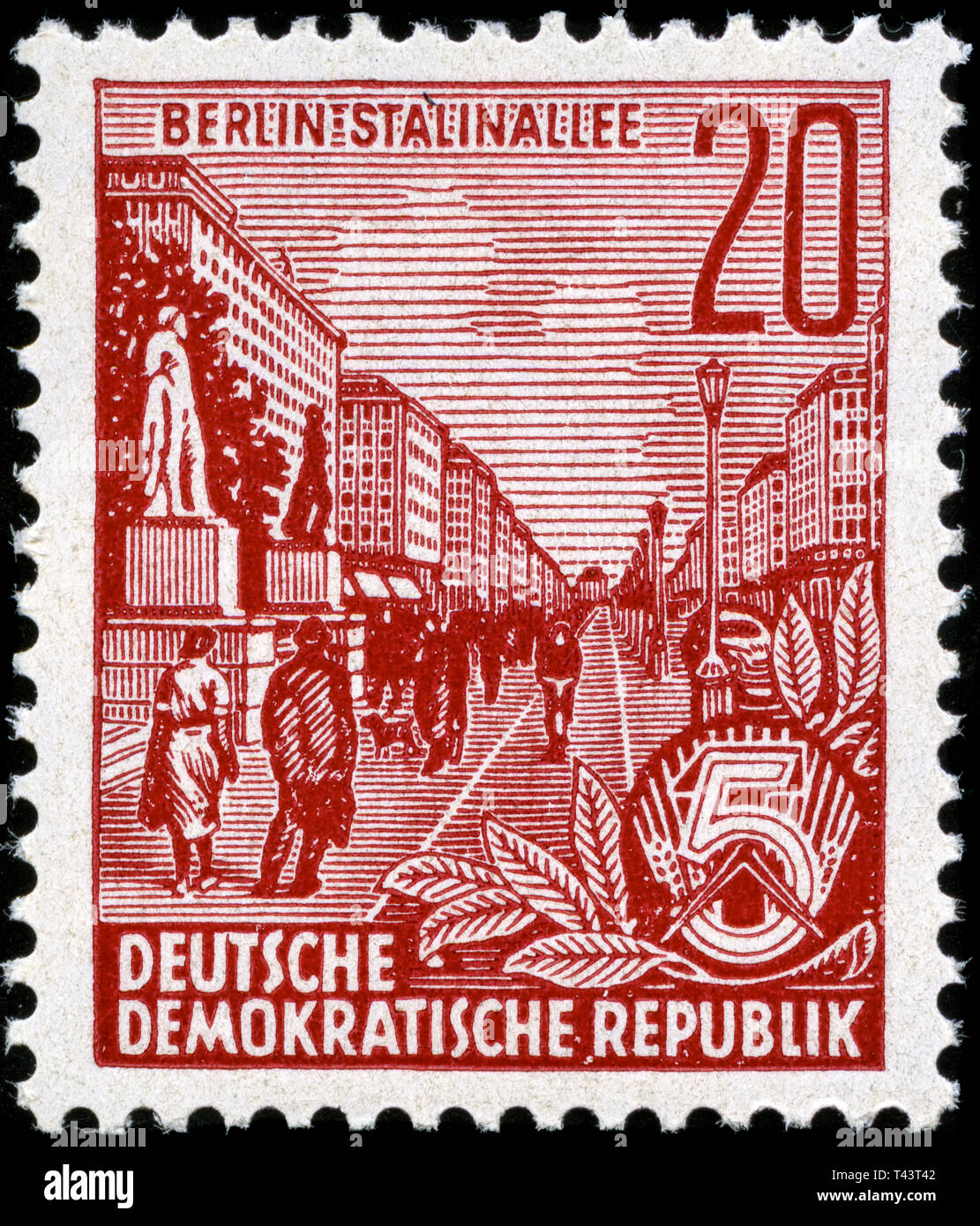 Postage stamp from East Germany (DDR) in the Five-year Plan series ...