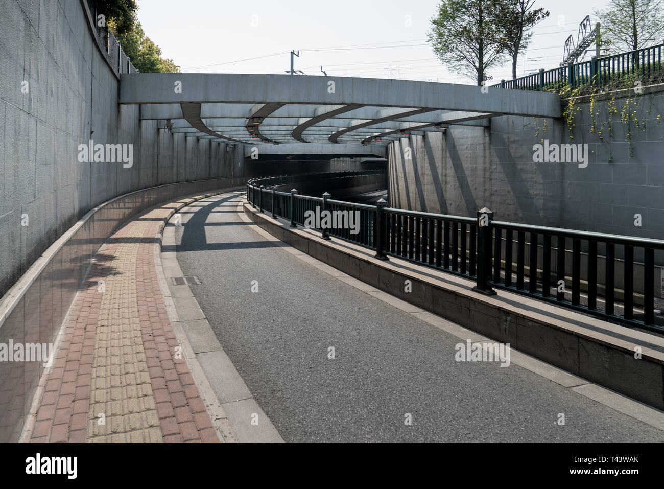 The passageway in the city, Perspective background, A passage of ...