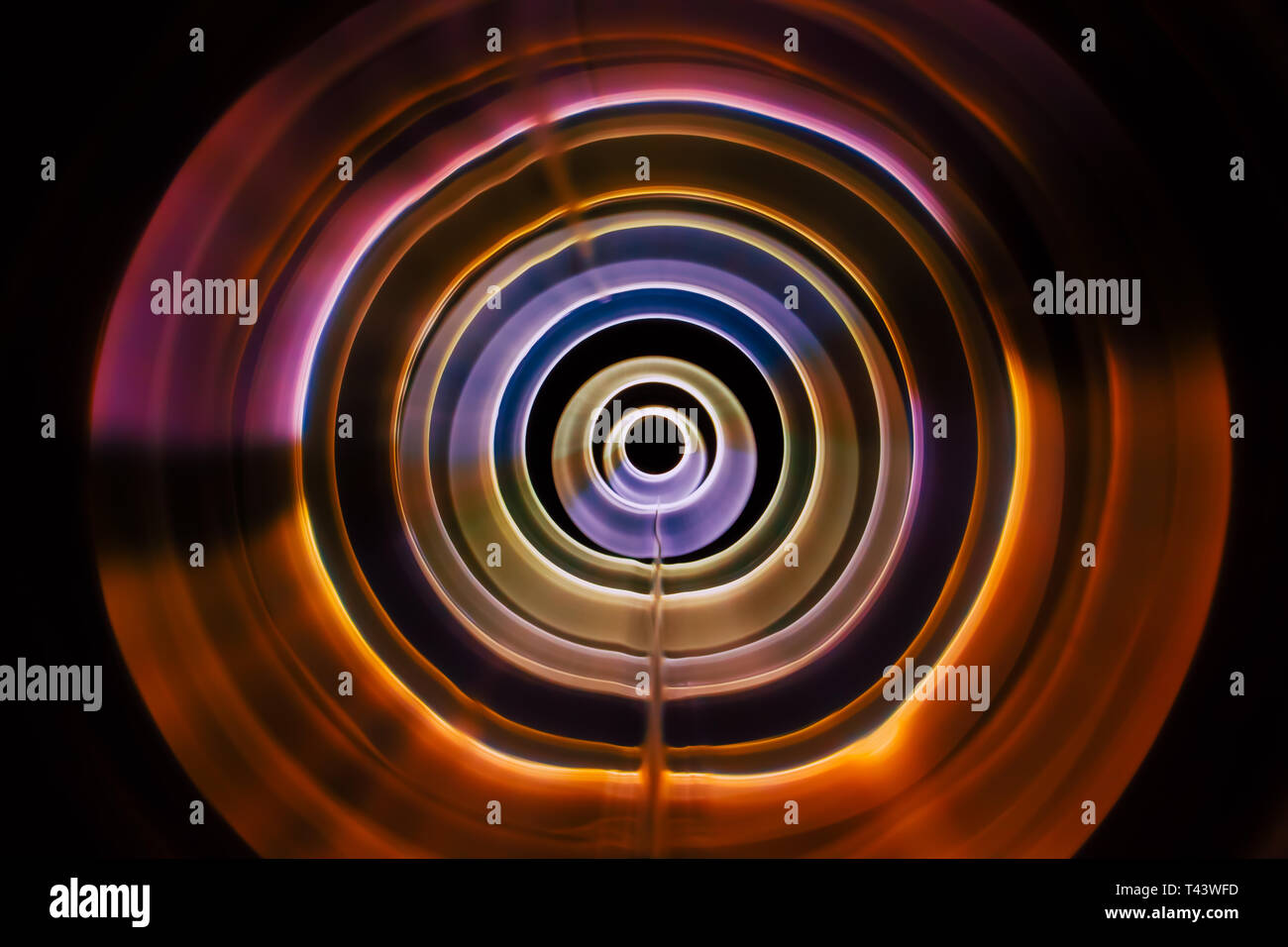 Sound waves in the dark in full color Stock Photo - Alamy
