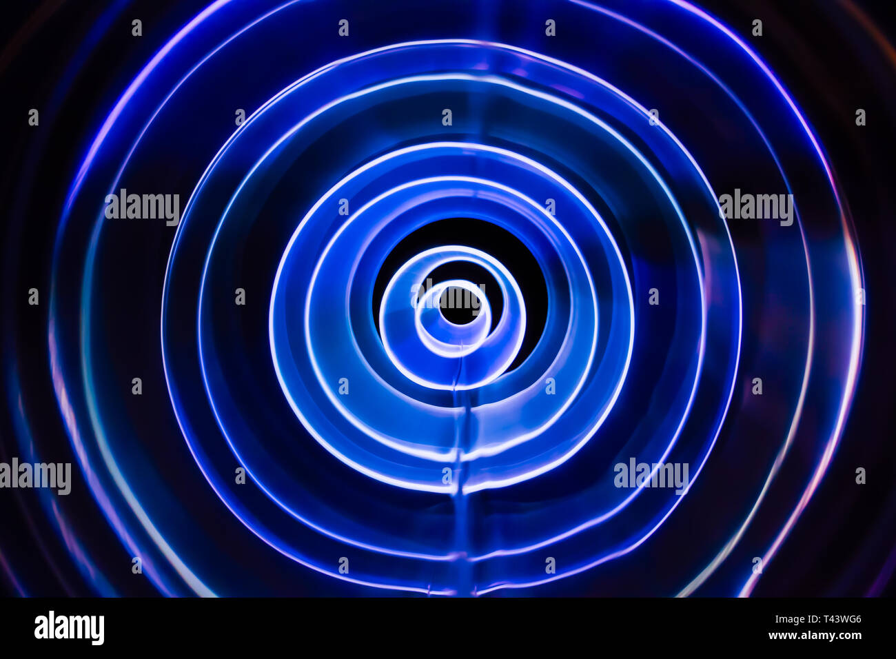 Sound waves in the dark in full color Stock Photo - Alamy