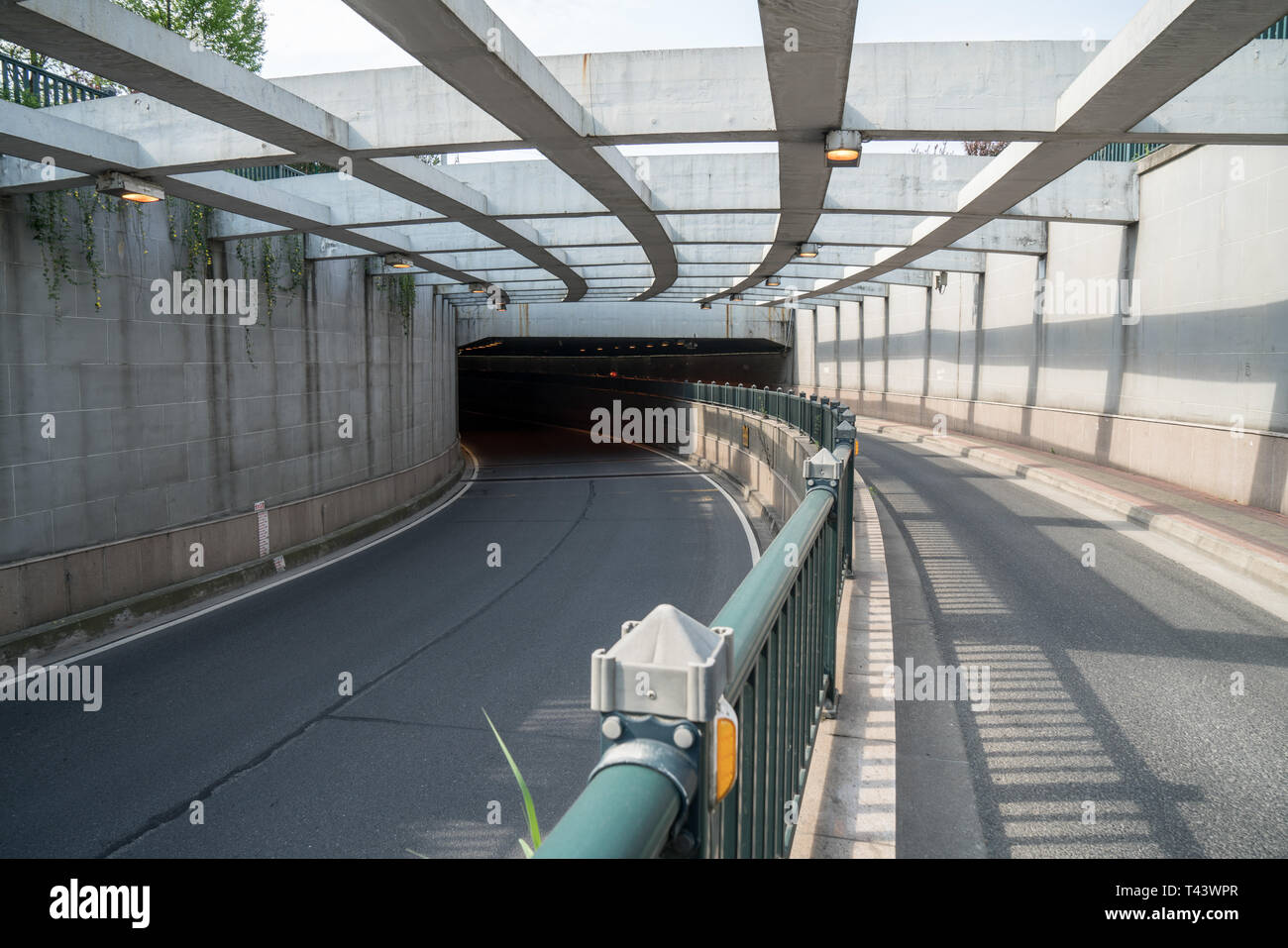 The passageway in the city, Perspective background, A passage of ...