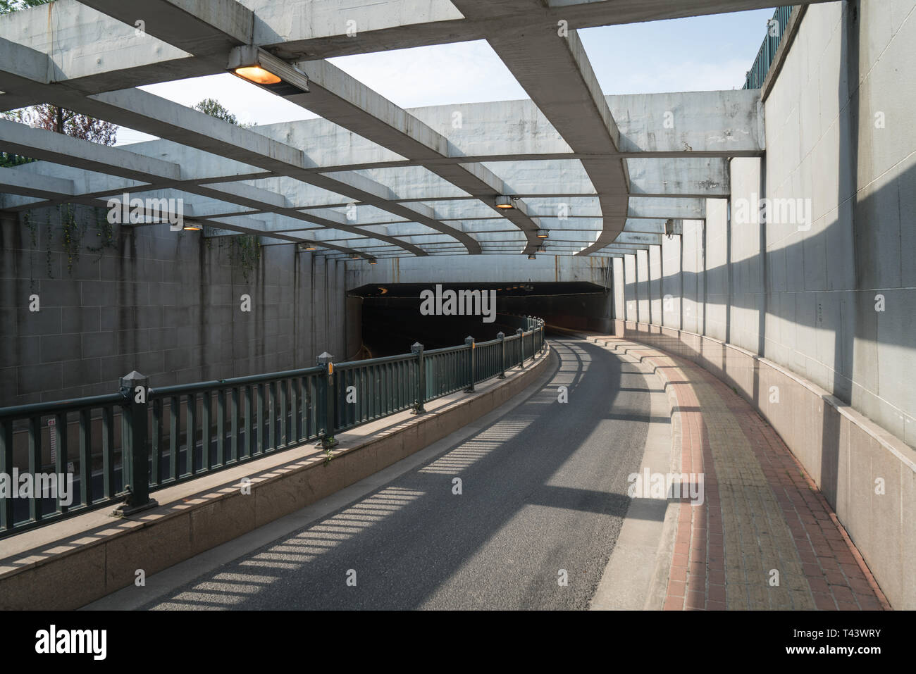 The passageway in the city, Perspective background, A passage of ...