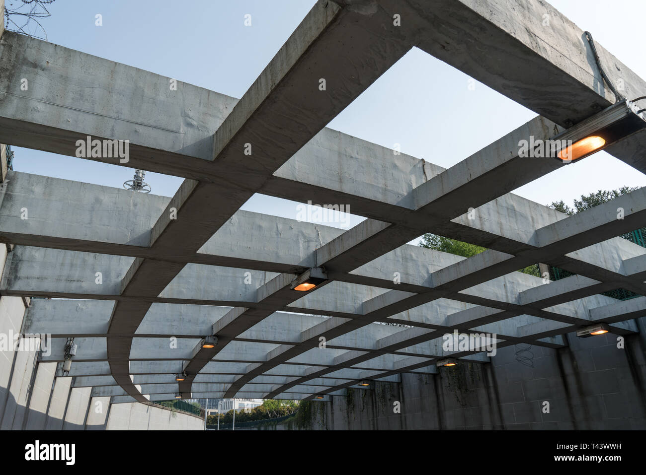 The passageway in the city, Perspective background, A passage of ...