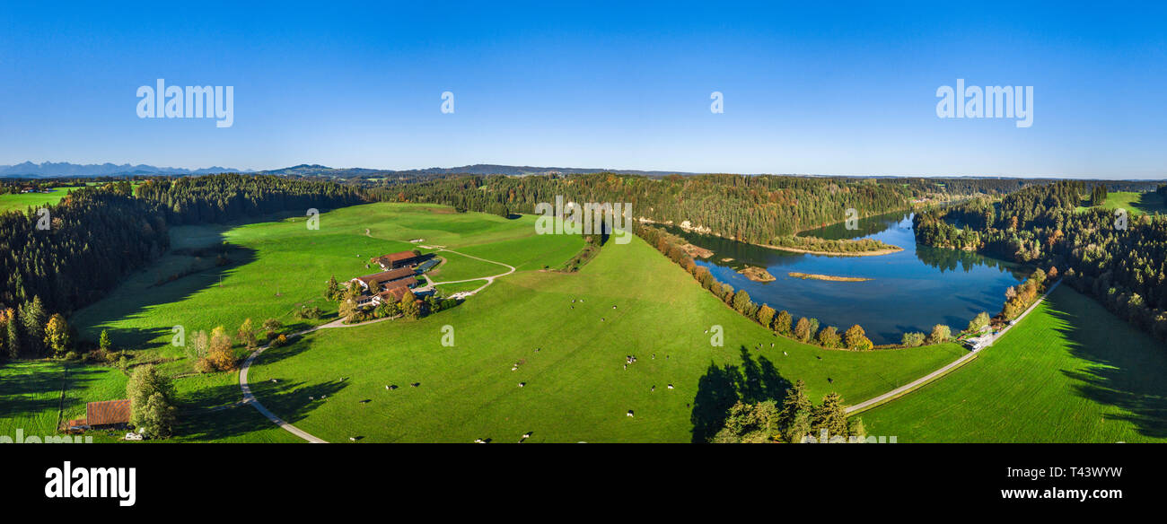 Lech valley between Schongau and Lechbruck Stock Photo - Alamy