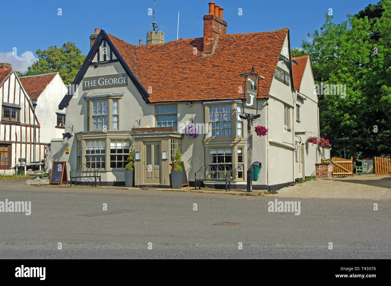 The George Pub, Cavendish, Suffolk Stock Photo - Alamy