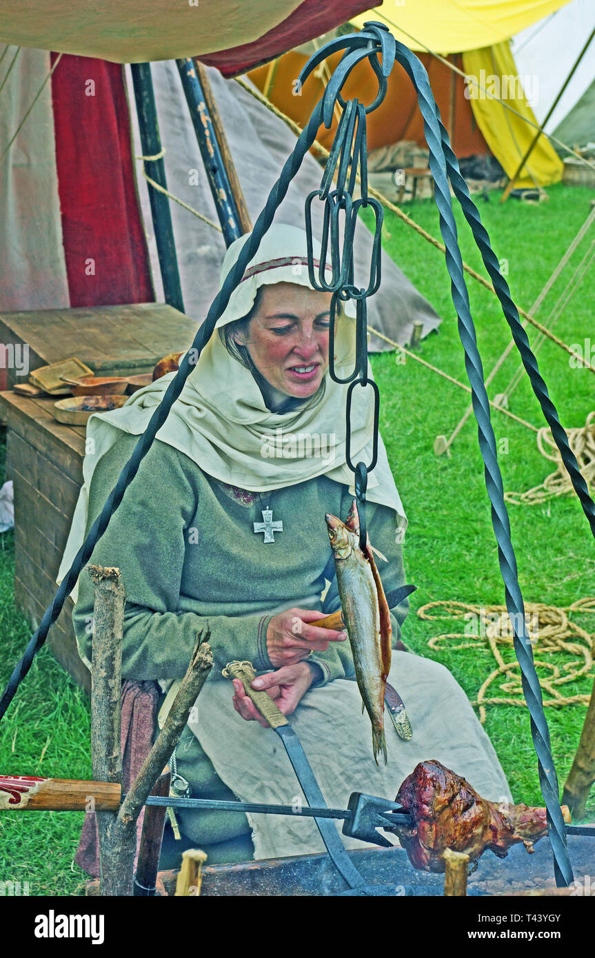 Medieval cooking fish hi-res stock photography and images - Alamy