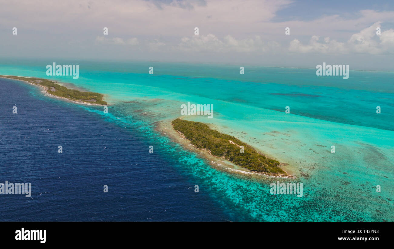 aerial view boca de cote los roques venezuela Stock Photo - Alamy