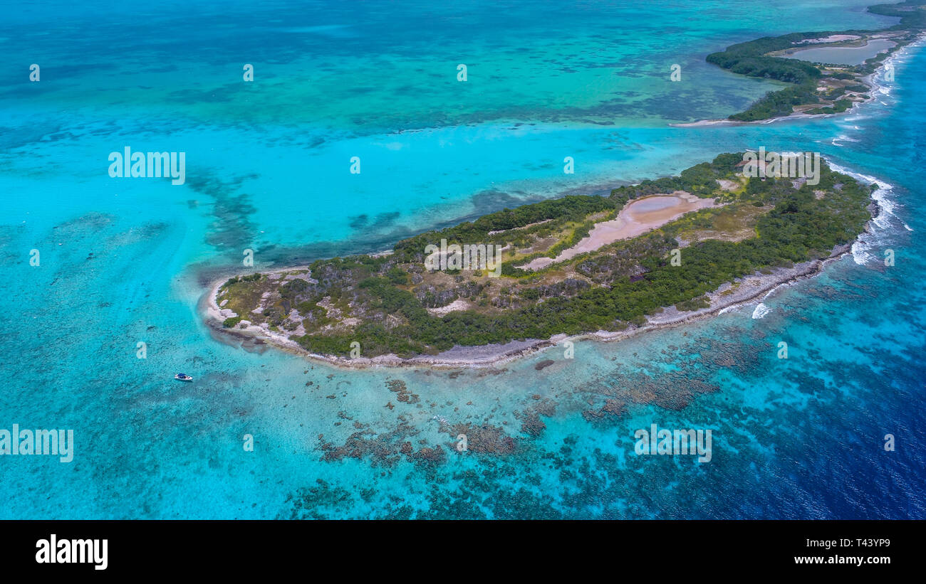 aerial view boca de cote los roques venezuela Stock Photo - Alamy
