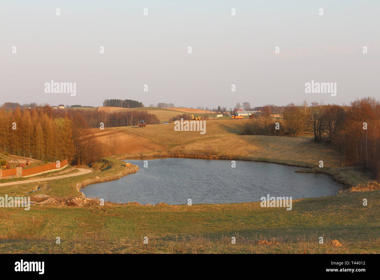 View of a pond, Suwalszczyzna, Podlasie, Poland (Polska Stock Photo - Alamy