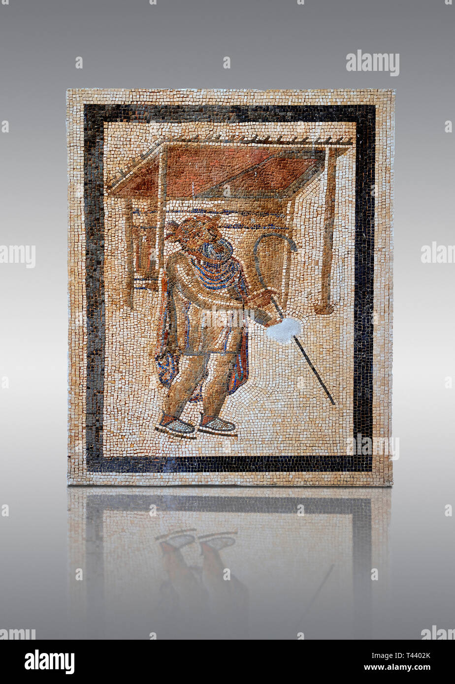 A Tragic Actor of the Roman theatre. 2nd - 3rd century Roman Mosaic ...