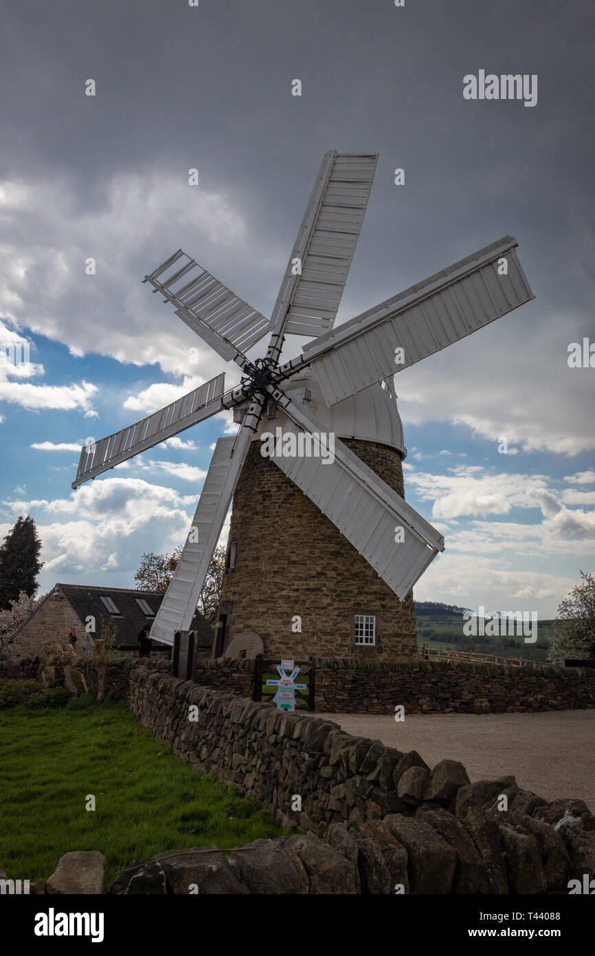 Six sailed stone tower windmill hi-res stock photography and images - Alamy