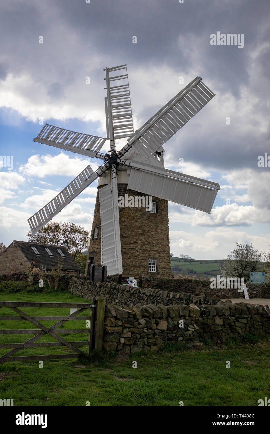 Six sailed stone tower windmill hi-res stock photography and images - Alamy