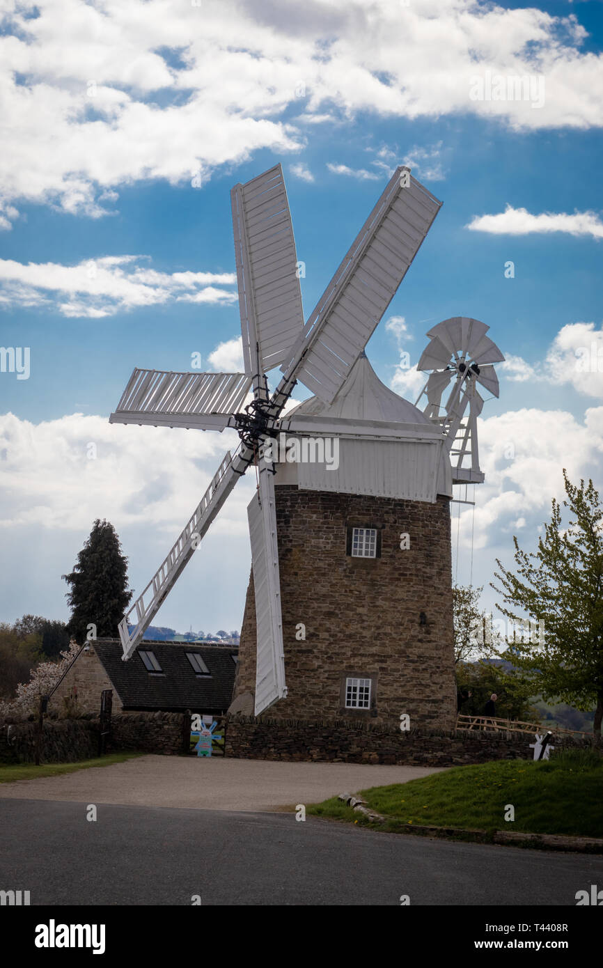 Historic Six Sailed Grade II Stone Tower Working Windmill in Heage ...