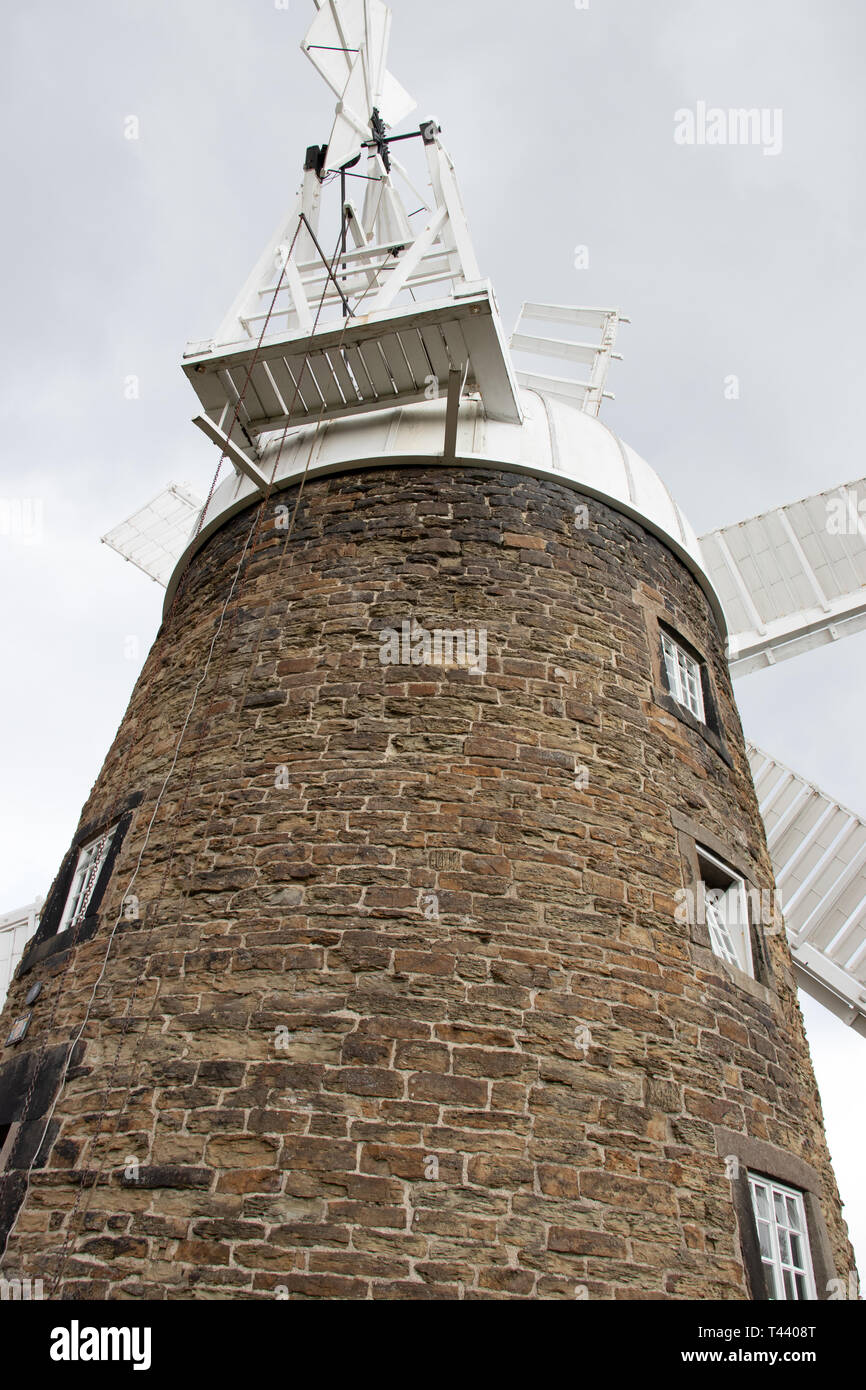 Six sailed stone tower windmill hi-res stock photography and images - Alamy