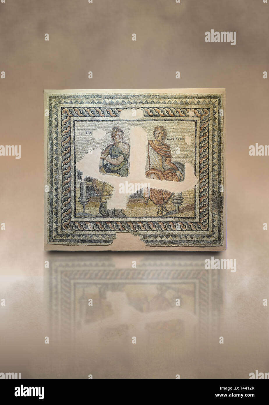 Metiochus an pathenope mosaic hi-res stock photography and images - Alamy