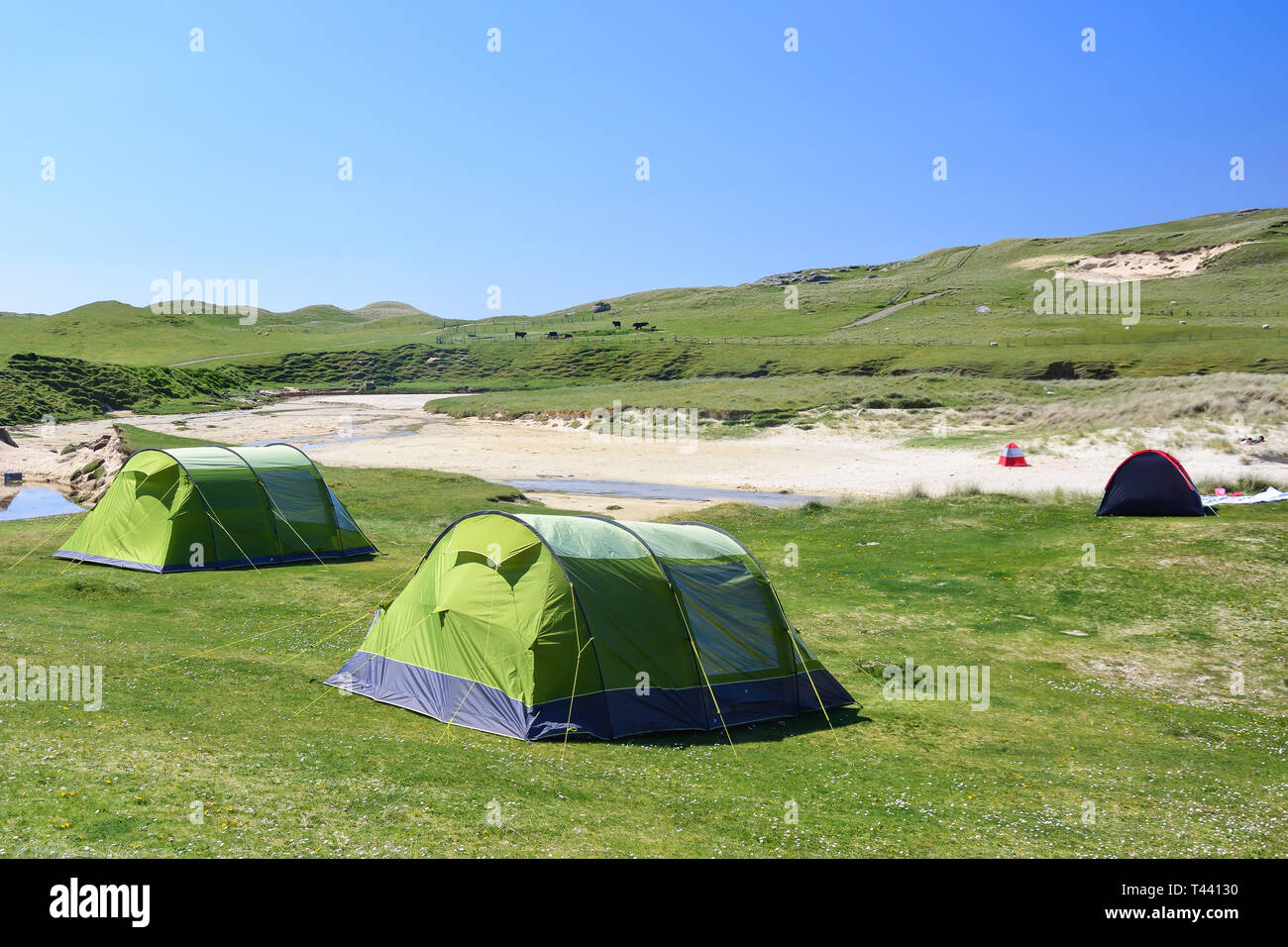 Traigh Horgabost Campsite, Isle of Harris, Outer Hebrides, Na h ...