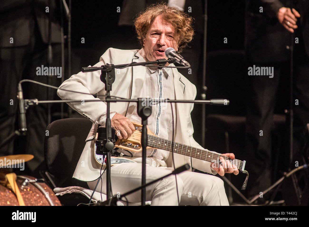 Milan Italy. 13 April 2019. Bosnian musician GORAN BREGOVIC and his ...