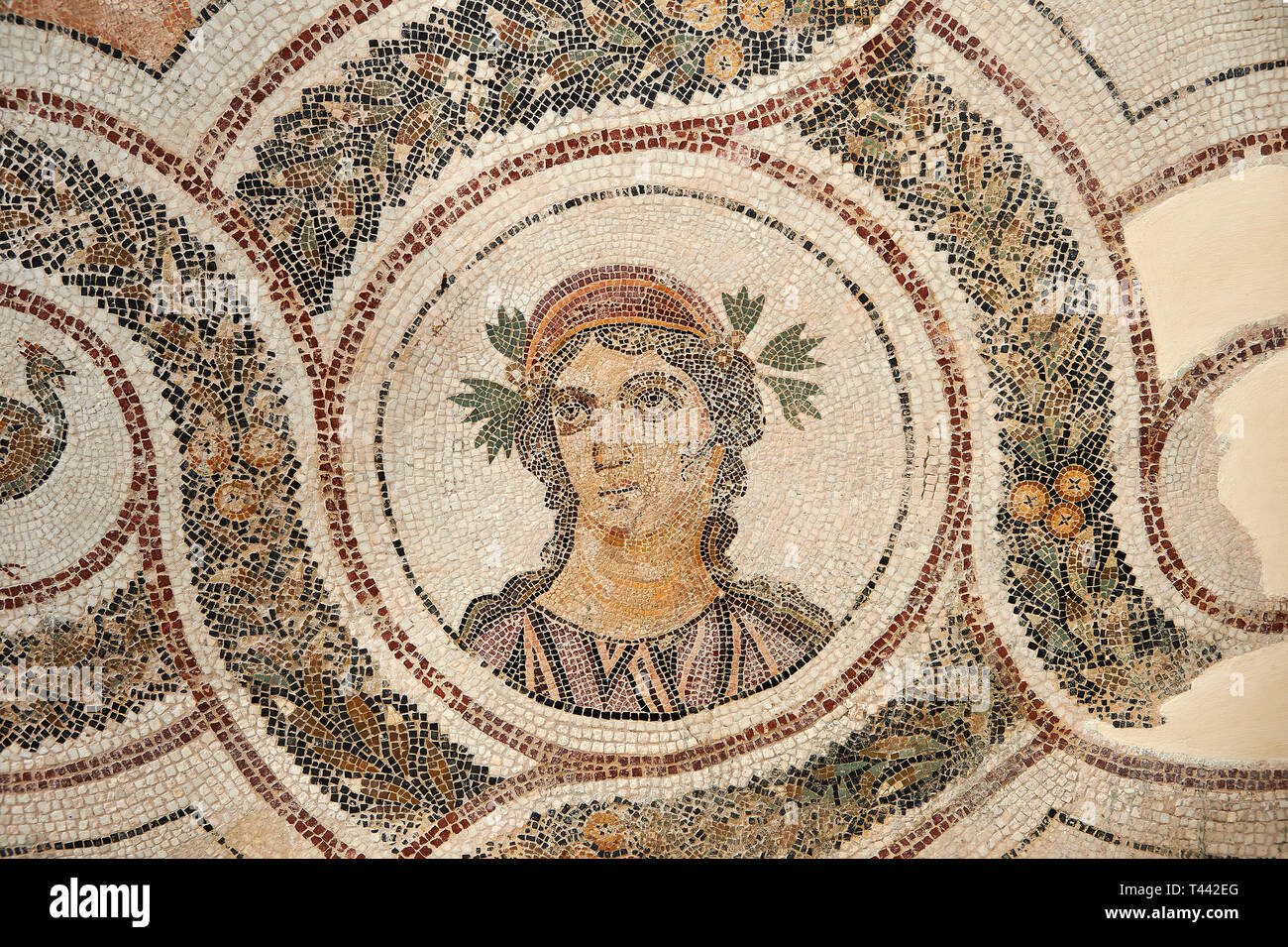 Picture of a Roman mosaics design depicting one of the Four Seasons ...